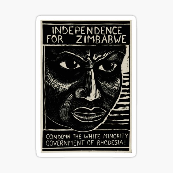 "Zimbabwe Rhodesia Bush War Poster #1436" Sticker for Sale by TheAplus ...