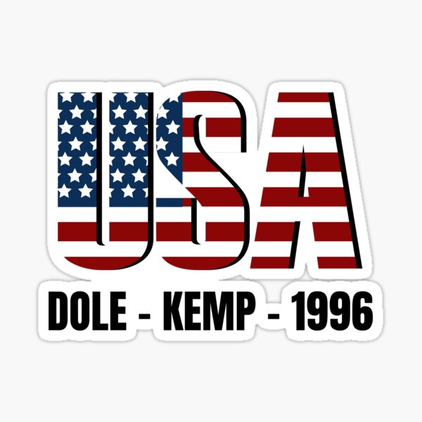 " bob dole-dole kemp 1996" Sticker by CatDogBFF | Redbubble