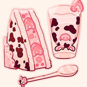 "Cow milkshake" Sticker by SilAchan | Redbubble