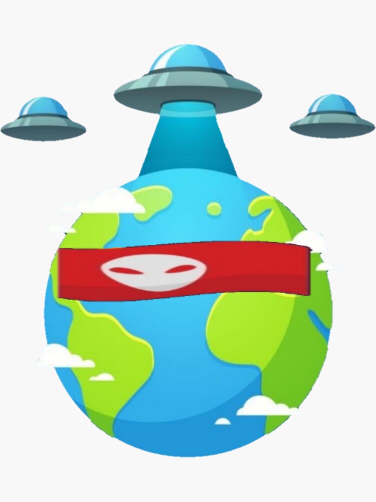 "Aliens invasion on planet Earth" Sticker for Sale by AlexDesinger ...