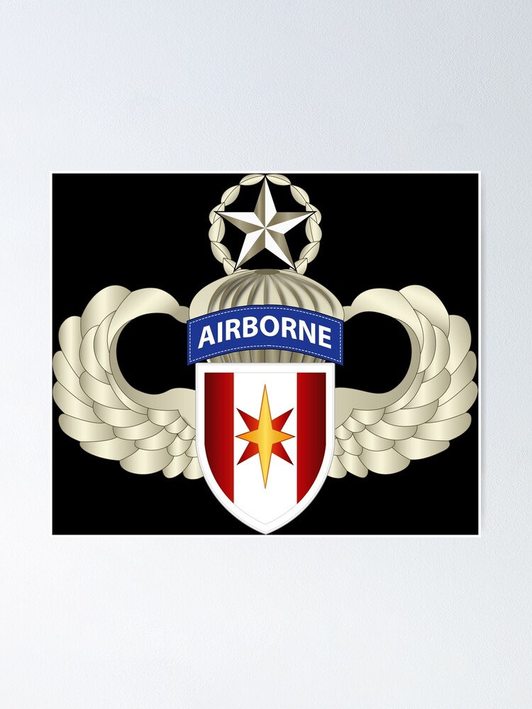 "Army - 44th Medical Brigade w Master Airborne" Poster for Sale by ...