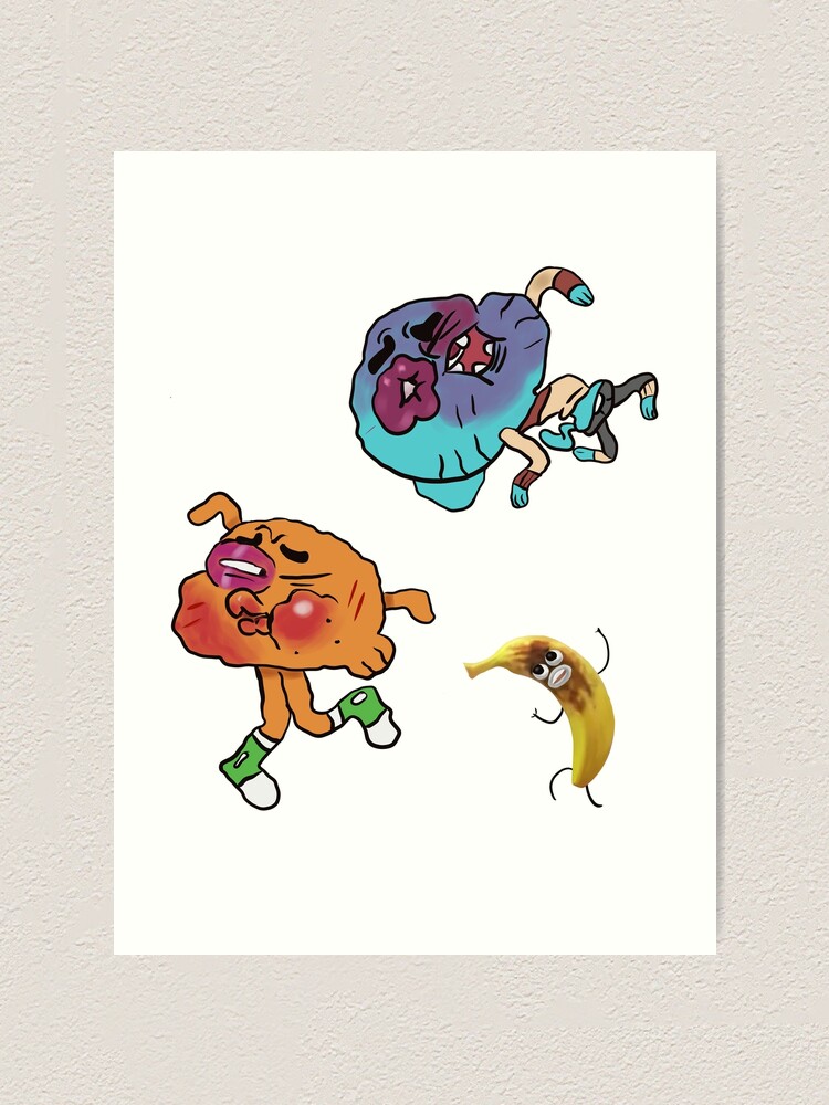 "Angry Banana | The Banana Gumball " Art Print for Sale by ...