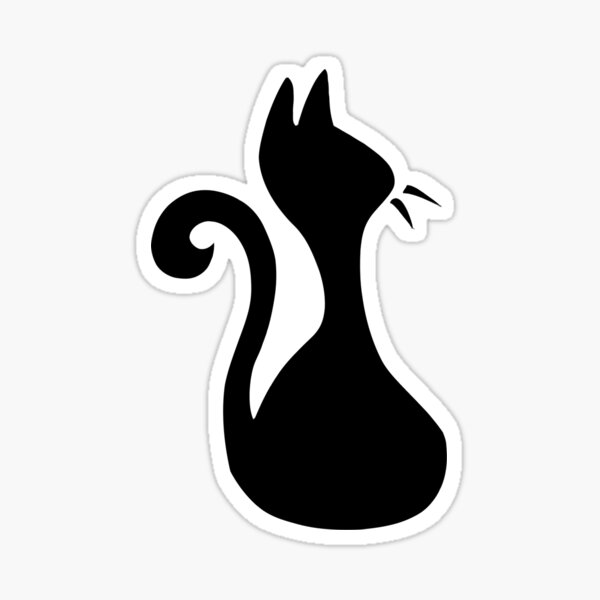 "Cat profile" Sticker for Sale by DharanaDesigns | Redbubble