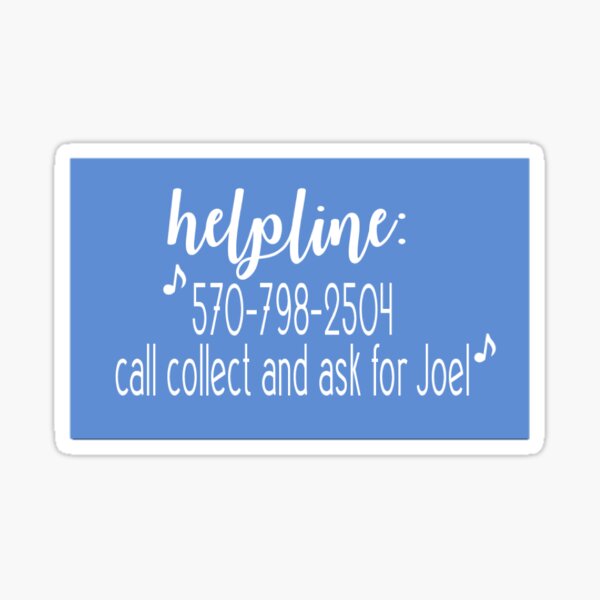 "Helpline Ramah Poconos" Sticker for Sale by dgarten | Redbubble