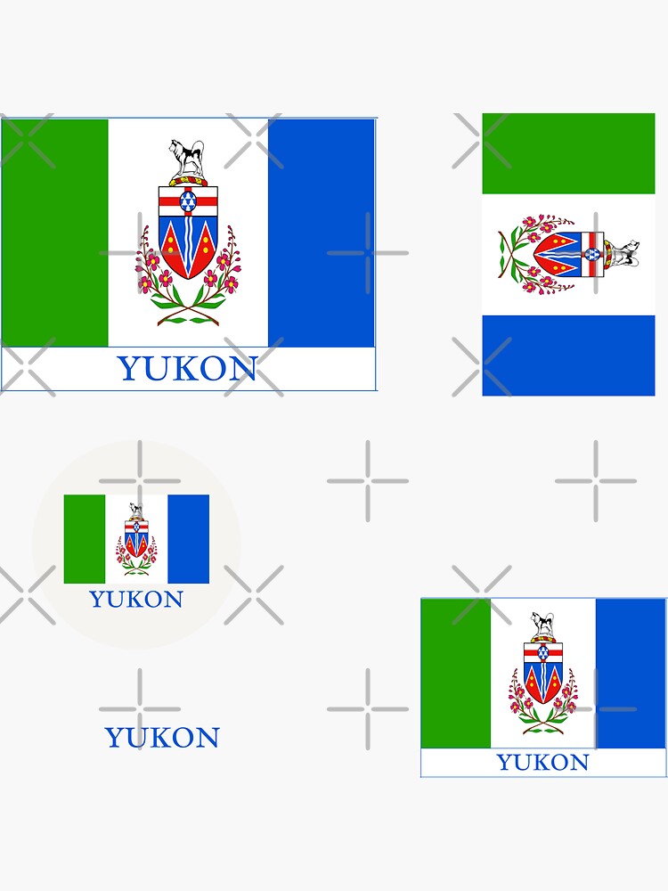 "Flag of Yukon with name - Yukon" Sticker for Sale by No1CanadaDesign ...