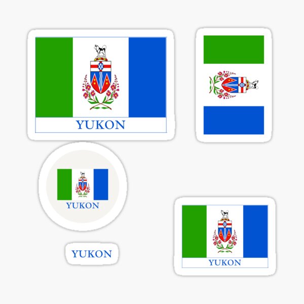 "Flag of Yukon with name - Yukon" Sticker for Sale by No1CanadaDesign ...