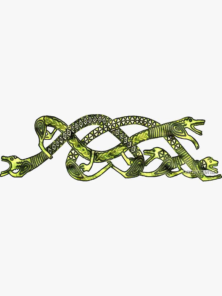 "Ancient Viking Snakes" Sticker by nanengen2 | Redbubble