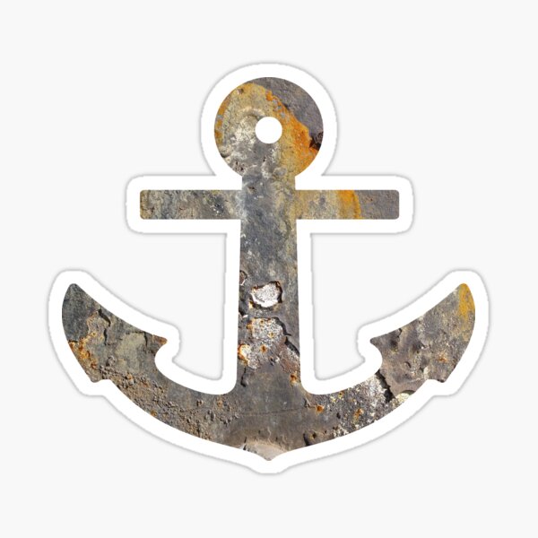 "Rusty Anchor" Sticker by VisionZone | Redbubble