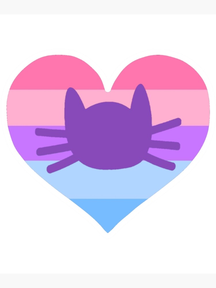 Póster «Logotipo de Catgender Heart W» de ThunderPlushies | Redbubble