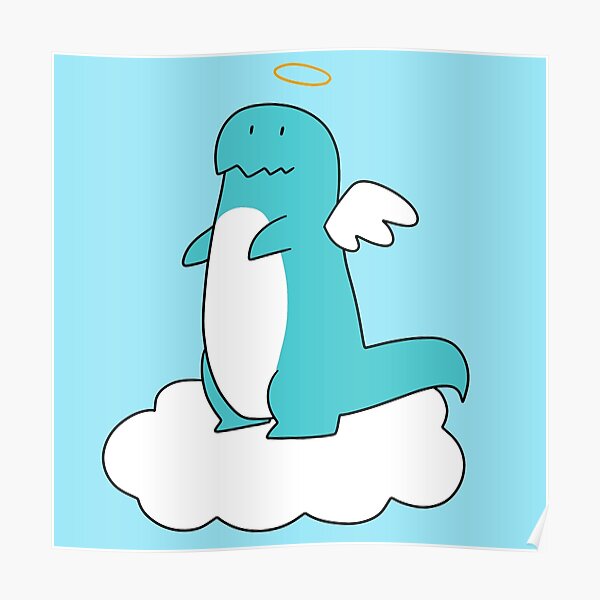 "Angel T-rex" Poster for Sale by SaradaBoru | Redbubble
