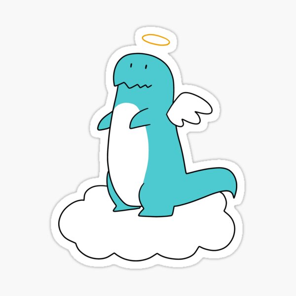"Angel T-rex" Sticker for Sale by SaradaBoru | Redbubble