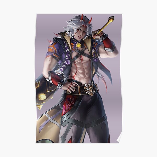 "Arataki Itto - Genshin Impact" Poster von artwala74 | Redbubble