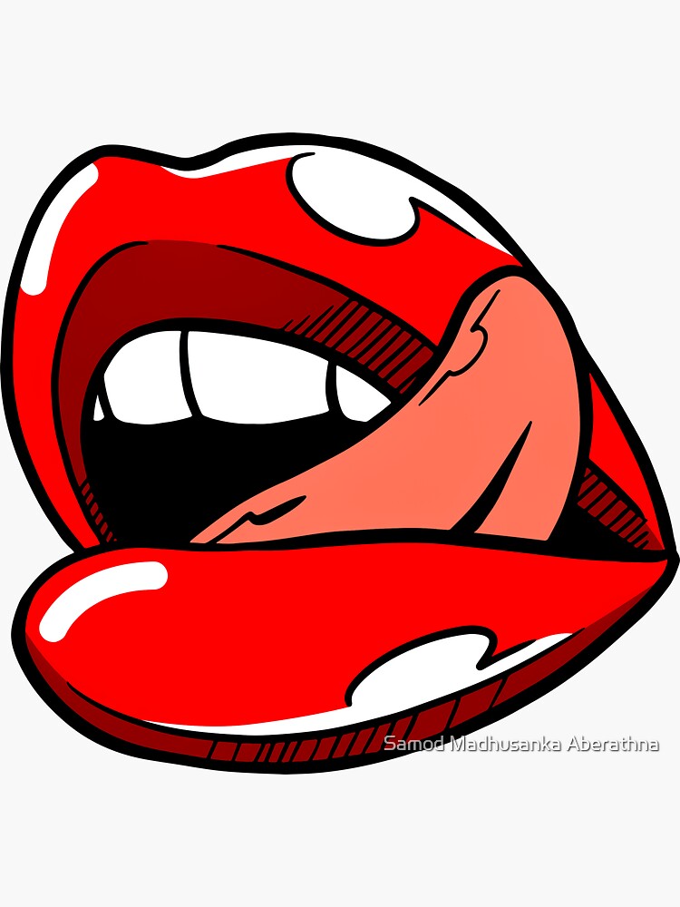 "New Open Mouth Design" Sticker for Sale by BATSMA | Redbubble
