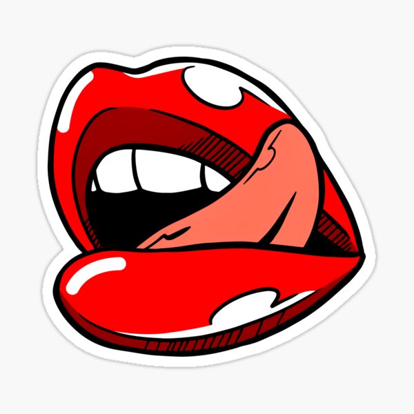 "New Open Mouth Design" Sticker for Sale by BATSMA | Redbubble