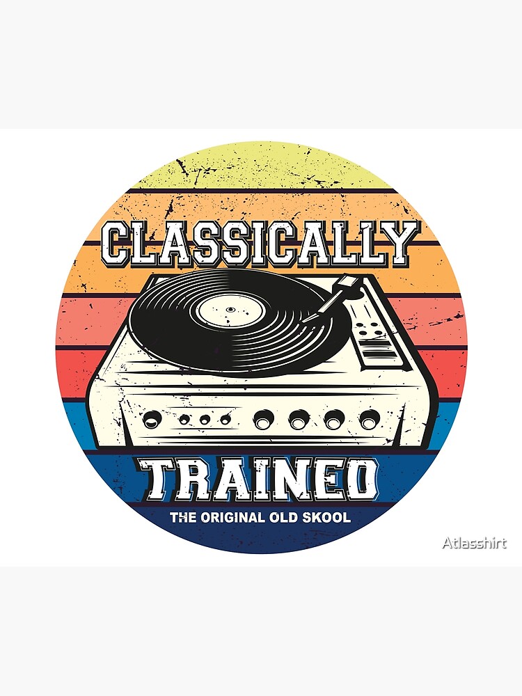"Classically Trained - Retro Record Player Turntable Vinyl DJ." Poster ...