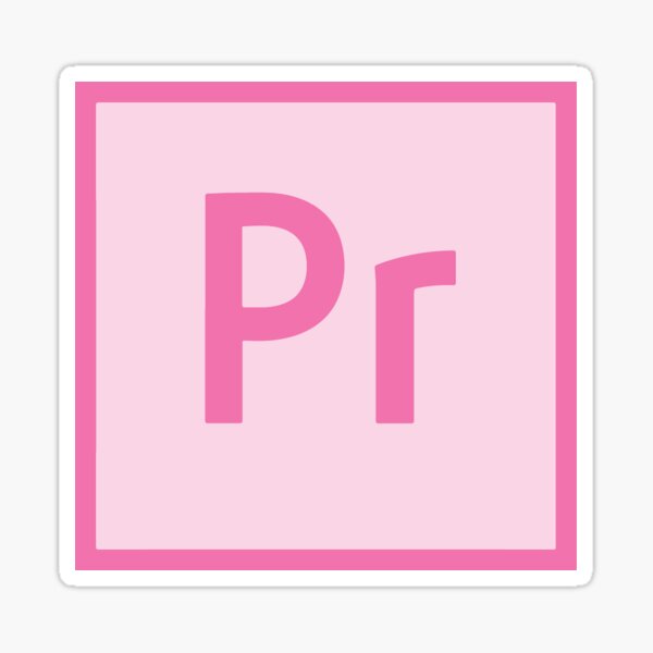 "Cute Pink Editor Icon" Sticker by anamichele | Redbubble