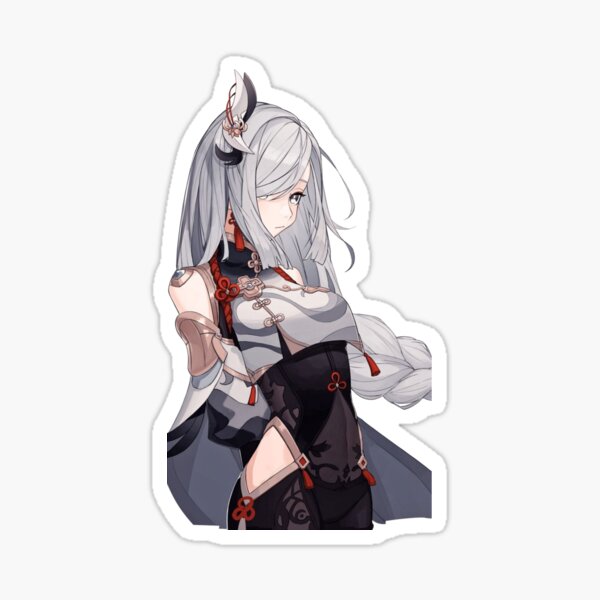 "Shenhe from Genshin Impact" Sticker for Sale by bambii- | Redbubble