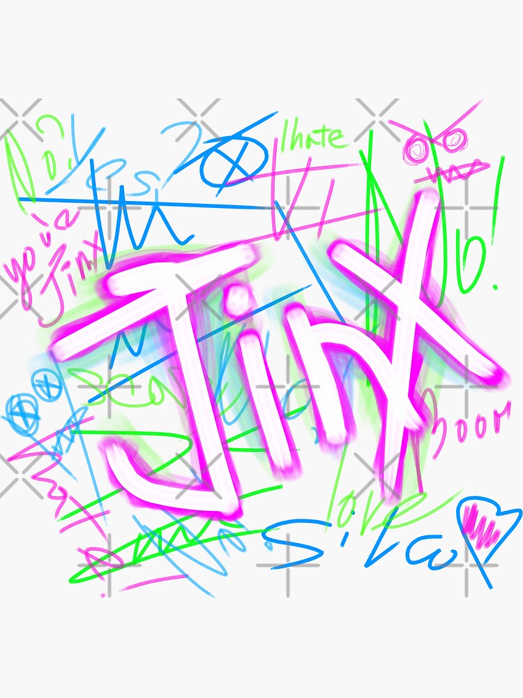 "You're Jinx graffiti" Sticker by Ishtamari | Redbubble