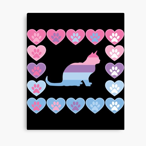 Lienzo «gatogénero, gatitos de género gato, lgbt, gato, bote, lgbtq ...