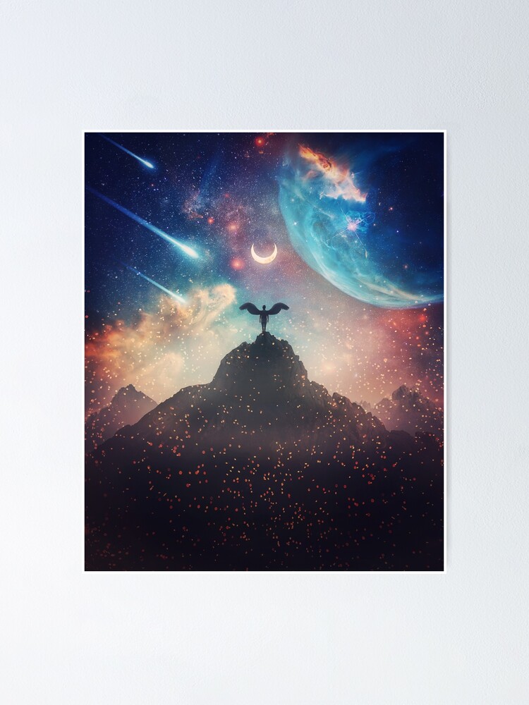 "Celestial Messenger" Poster for Sale by psychoshadow | Redbubble