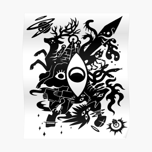 "SCP Foundation Monsters paranormal " Poster by Yu-u-Ta | Redbubble