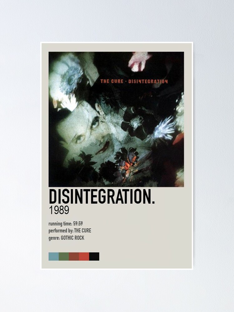"Disintegration Album " Poster for Sale by yveecampbell | Redbubble
