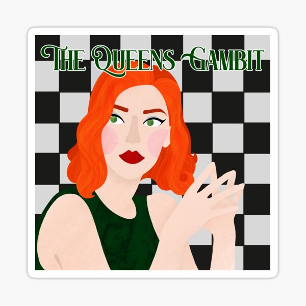 "Beth Harmon - The Queens Gambit Illustration" Sticker for Sale by ...