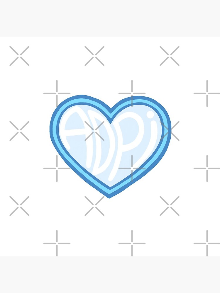 "ADPI Blue Heart" Pin for Sale by Gracie Gibson | Redbubble