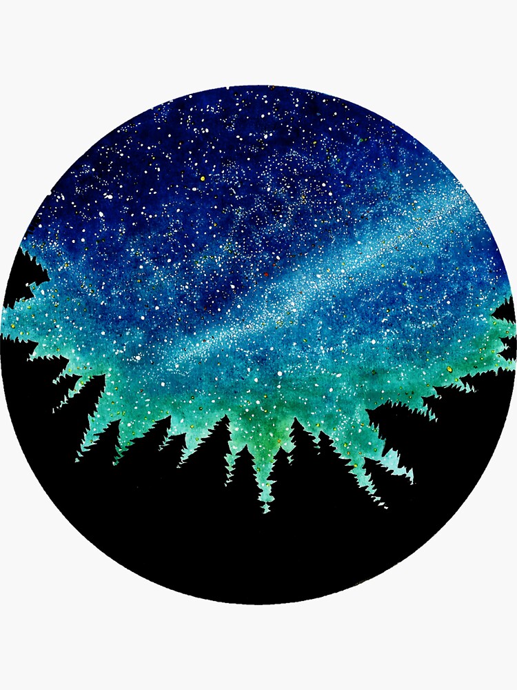 "Night Sky" Sticker for Sale by erinaugusta | Redbubble