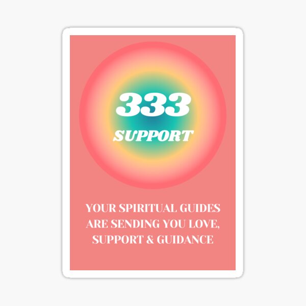 "333 Angel Number Gradient Design " Sticker for Sale by RiriDesign ...