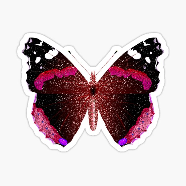 "Red admiral butterfly ideas" Sticker by Elonium | Redbubble
