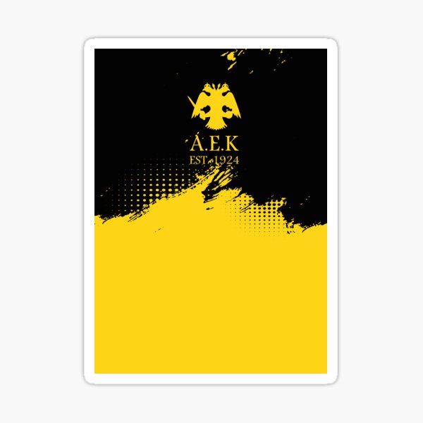 "AEK ATHENS" Sticker for Sale by Footballart- | Redbubble