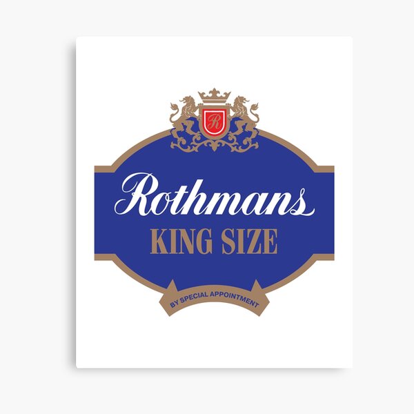 "Rothmans King Size Cigarettes Logo" Canvas Print for Sale by RayOtis ...