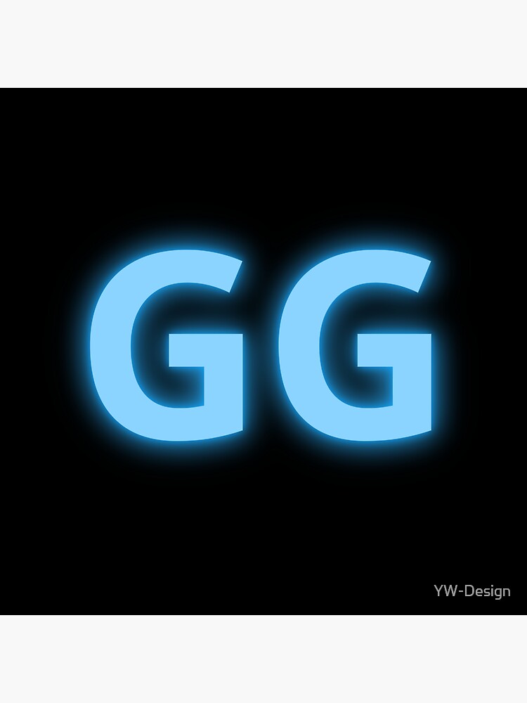 " gg " Sticker by YW-Design | Redbubble