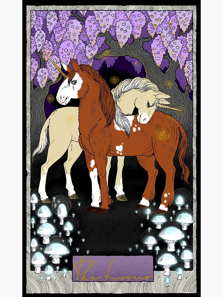 "The Lovers Tarot Design" Poster for Sale by PodPeopleArt | Redbubble