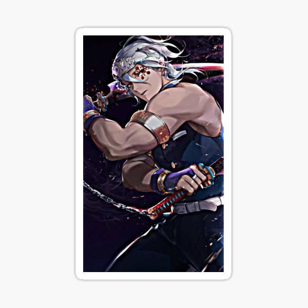 "Demon slayer | Tengen Uzui " Sticker for Sale by LeopardTiger | Redbubble