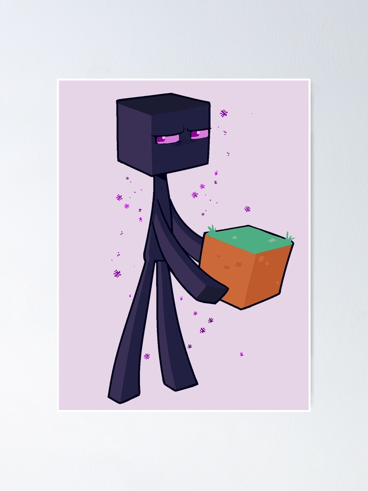 "Cute Minecraft Enderman" Poster for Sale by ddkart | Redbubble