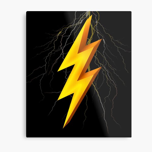 Lámina metálica «Rayo Zeus, Rayo Rayo, Diseño Rayo Trueno.» de ...