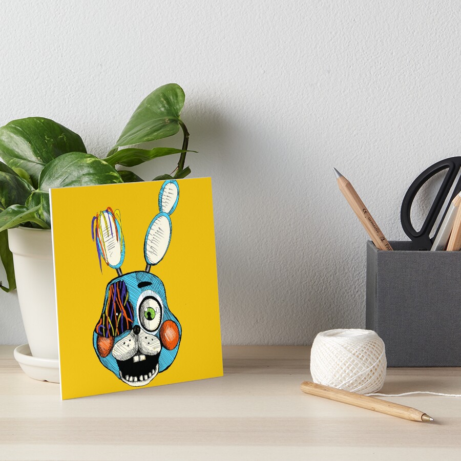 " Bonnie FNAF drip" Art Board Print by BonesBoko | Redbubble