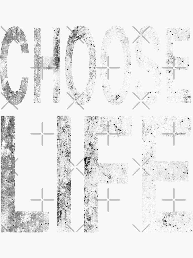 "Choose life | Wham | Quote" Sticker by koovox | Redbubble