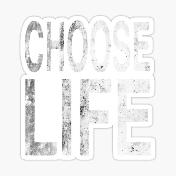 "Choose life | Wham | Quote" Sticker by koovox | Redbubble