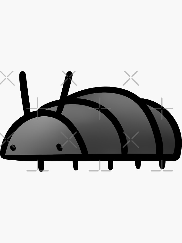 "Bug. (Roly Poly)" Sticker for Sale by MurphyOtter | Redbubble