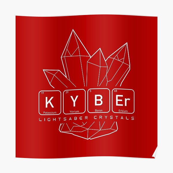"Kyber Crystals (v2)" Poster for Sale by sebisghosts | Redbubble