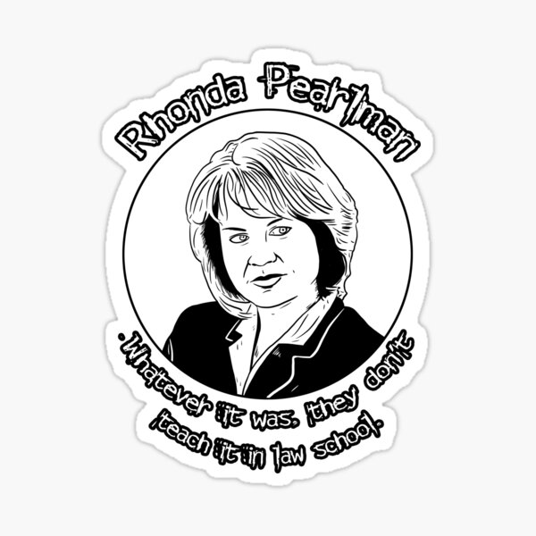"Rhonda Pearlman - The Wire" Sticker for Sale by blacksnowcomics ...