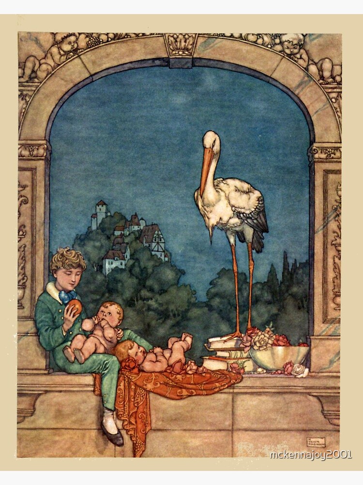 "The Storks - Hans Andersen Illustration" Sticker for Sale by ...