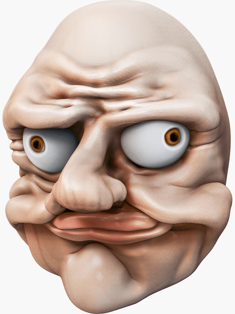 "Realistic Me Gusta Face Rage Comics Classic Meme" Sticker von ...