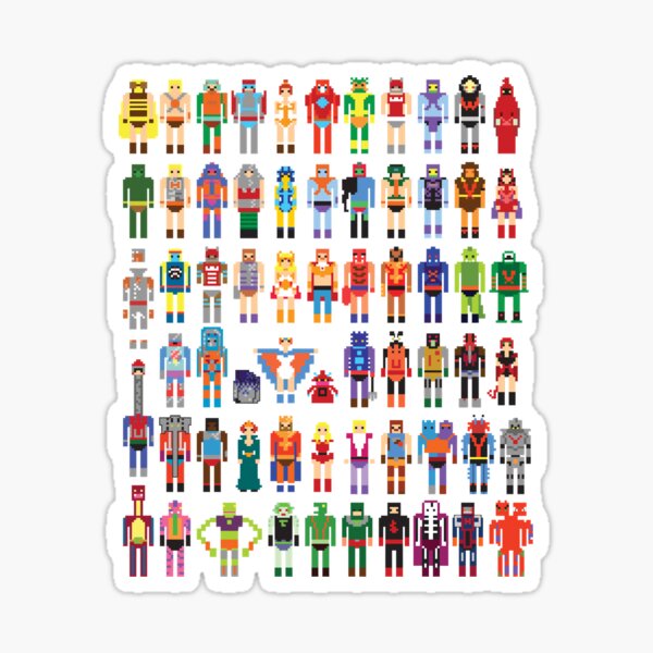 "8-bit Masters Essential T-Shirt.png" Sticker for Sale by Kristurrin ...