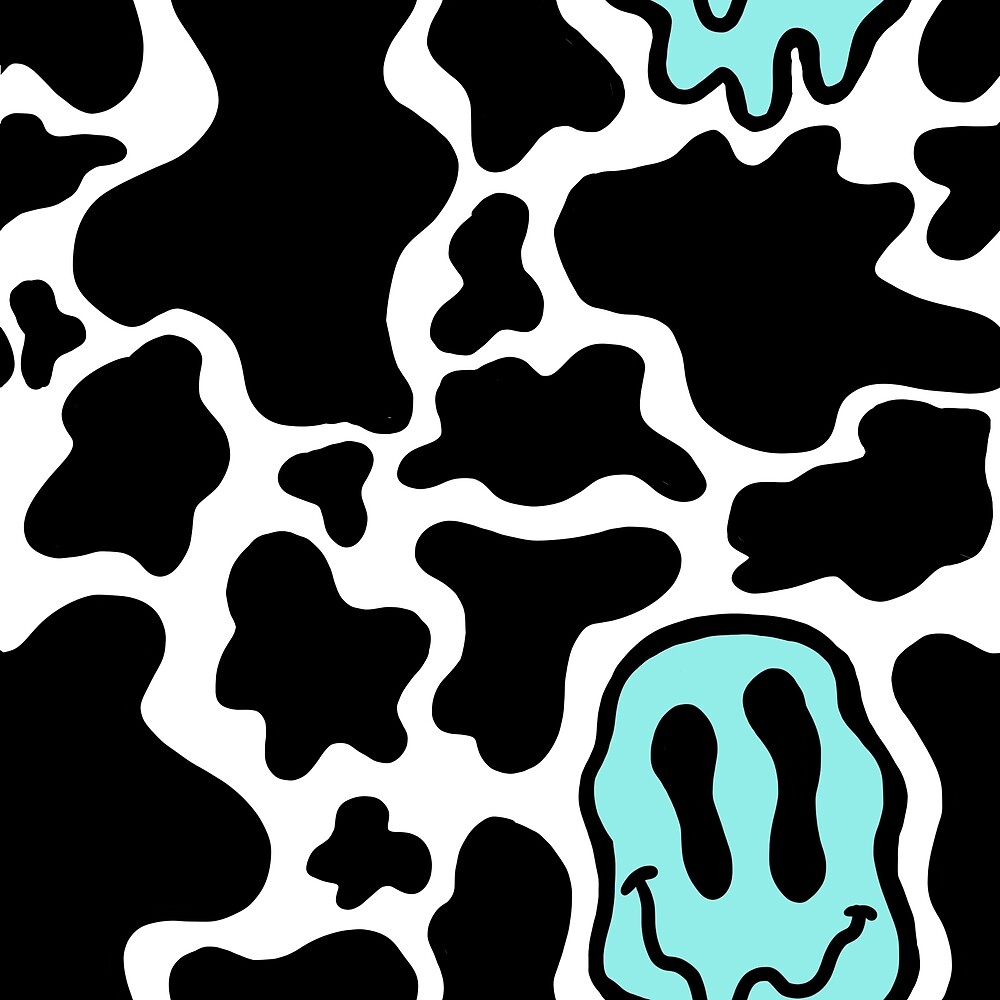 "Trippy cow print " by Hope-Weissman | Redbubble