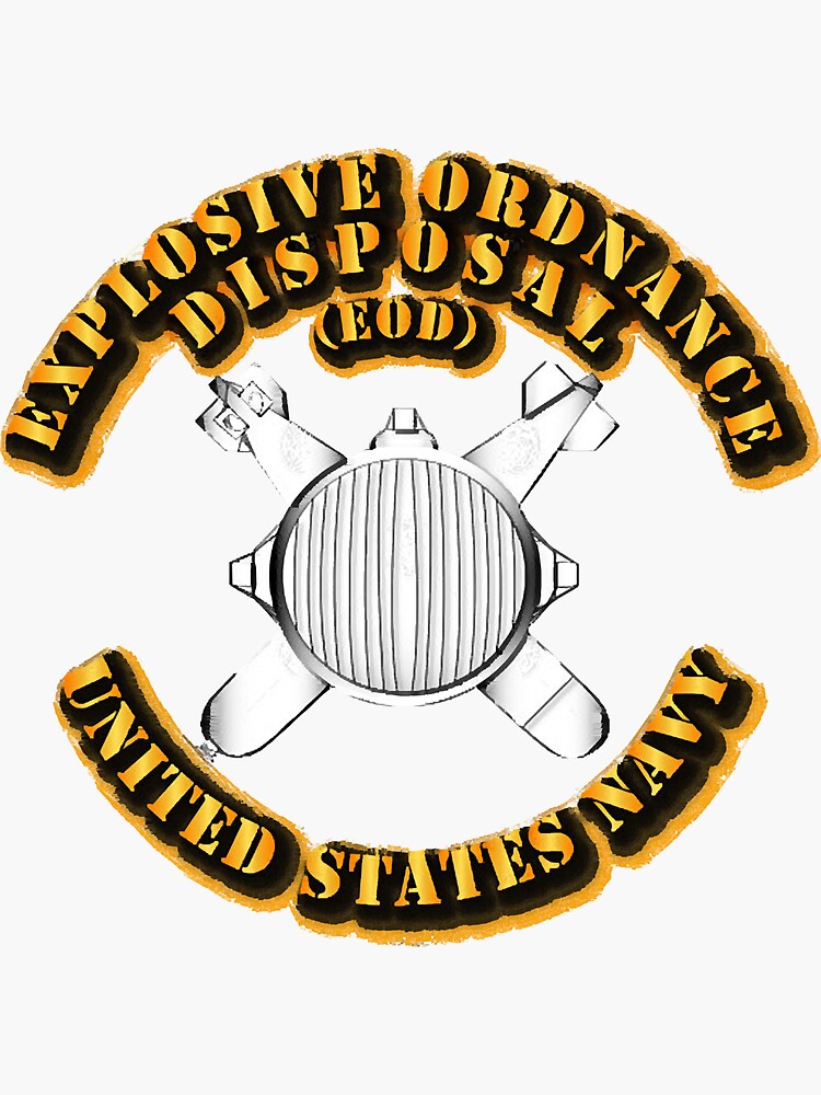 "Navy - Rate - Explosive Ordnance Disposal " Sticker for Sale by ...