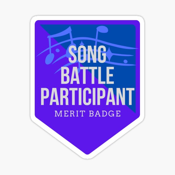 "Kpop Merit Badge - Song Battle Participant" Sticker for Sale by ...